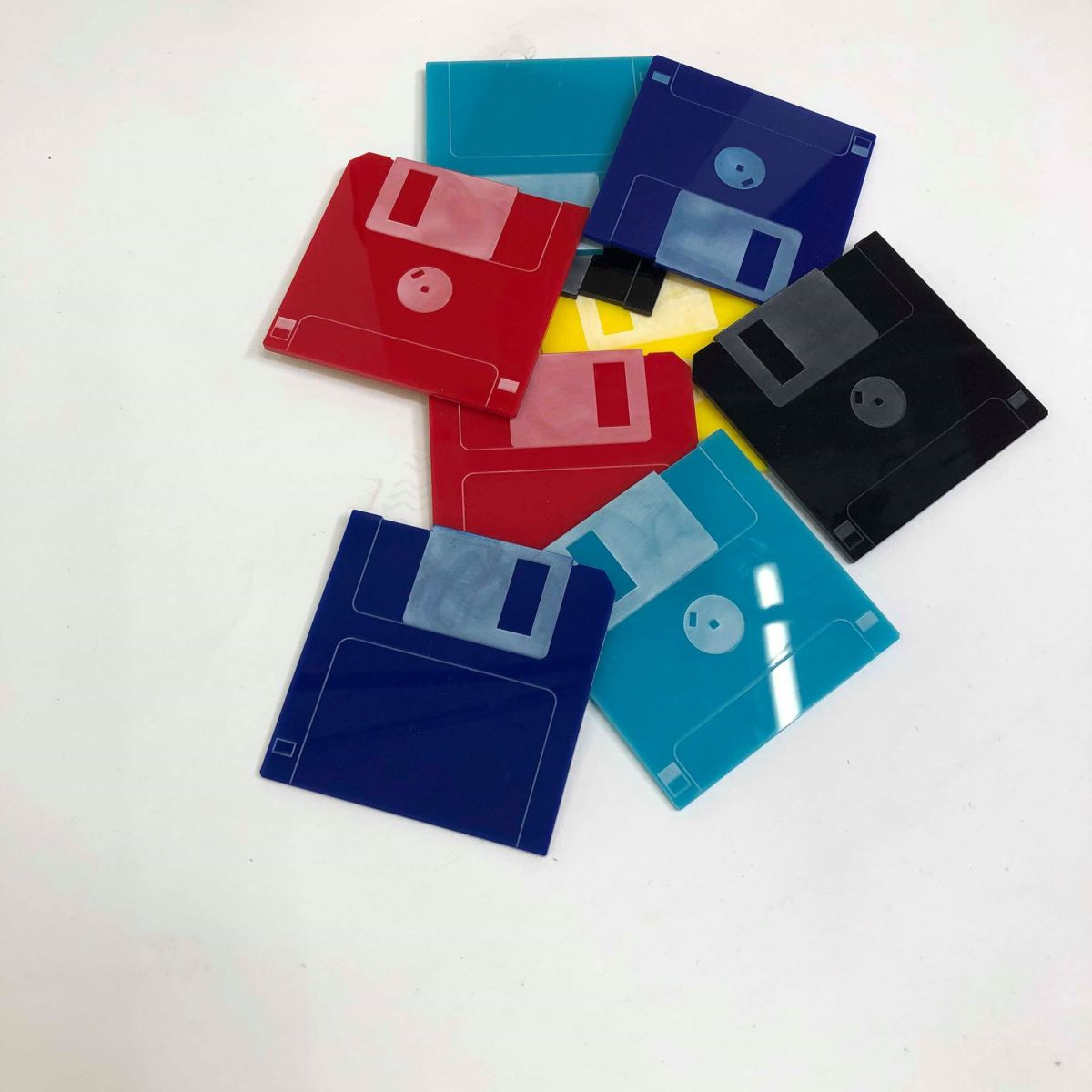 Table Savers (diskette coasters) – Colin Bauer